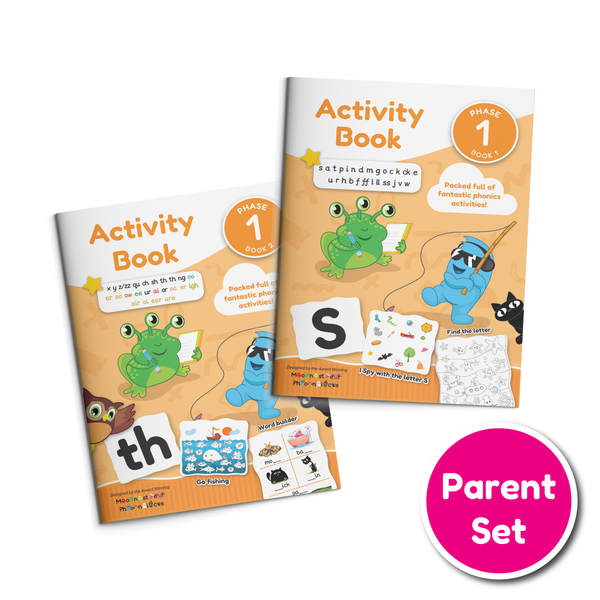Reception Activity Books - Parent Set of 2 – Monster Phonics