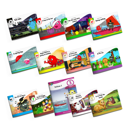 Fiction Books Full Set and Meet the Monsters – Monster Phonics