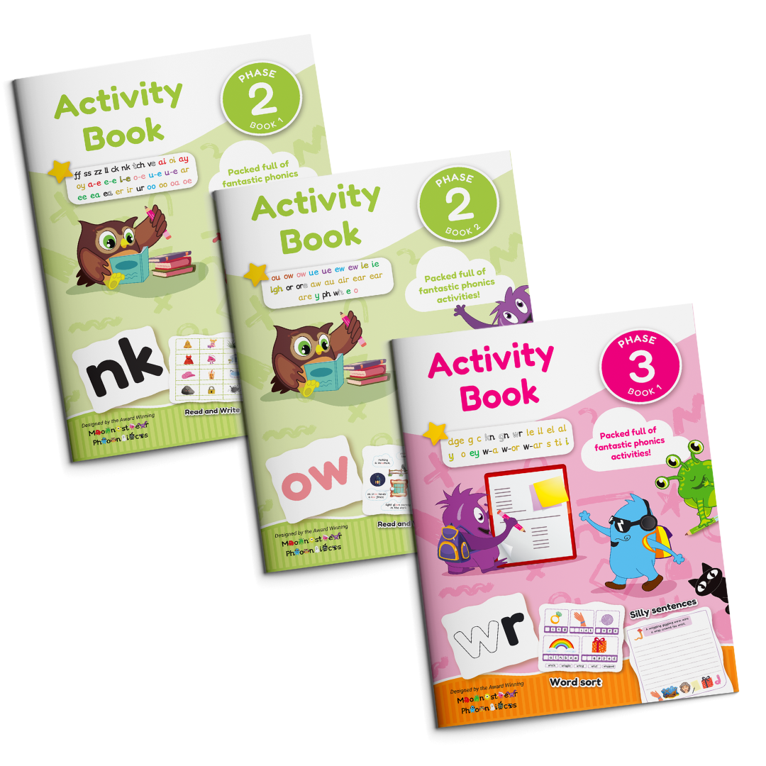 KS1 Activity Books - Parent Set of 3 – Monster Phonics