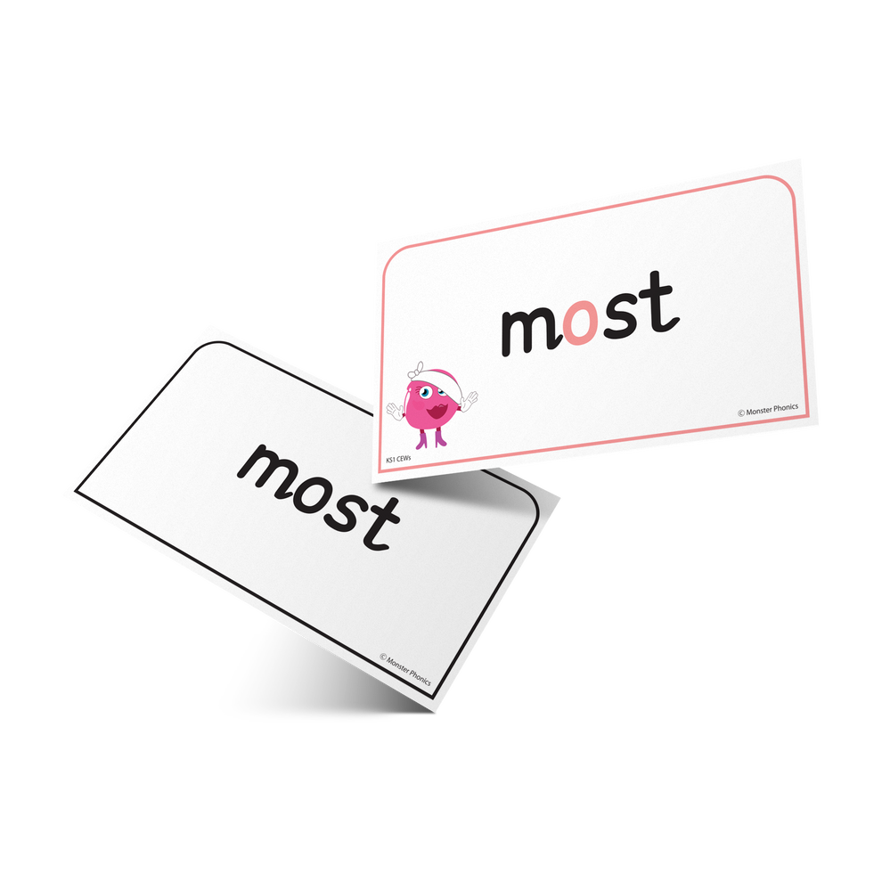 Common Exception Word Flashcards (Universal) – Monster Phonics