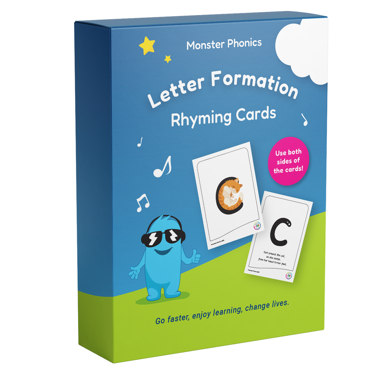 Letter Formation Rhyming Cards – Monster Phonics
