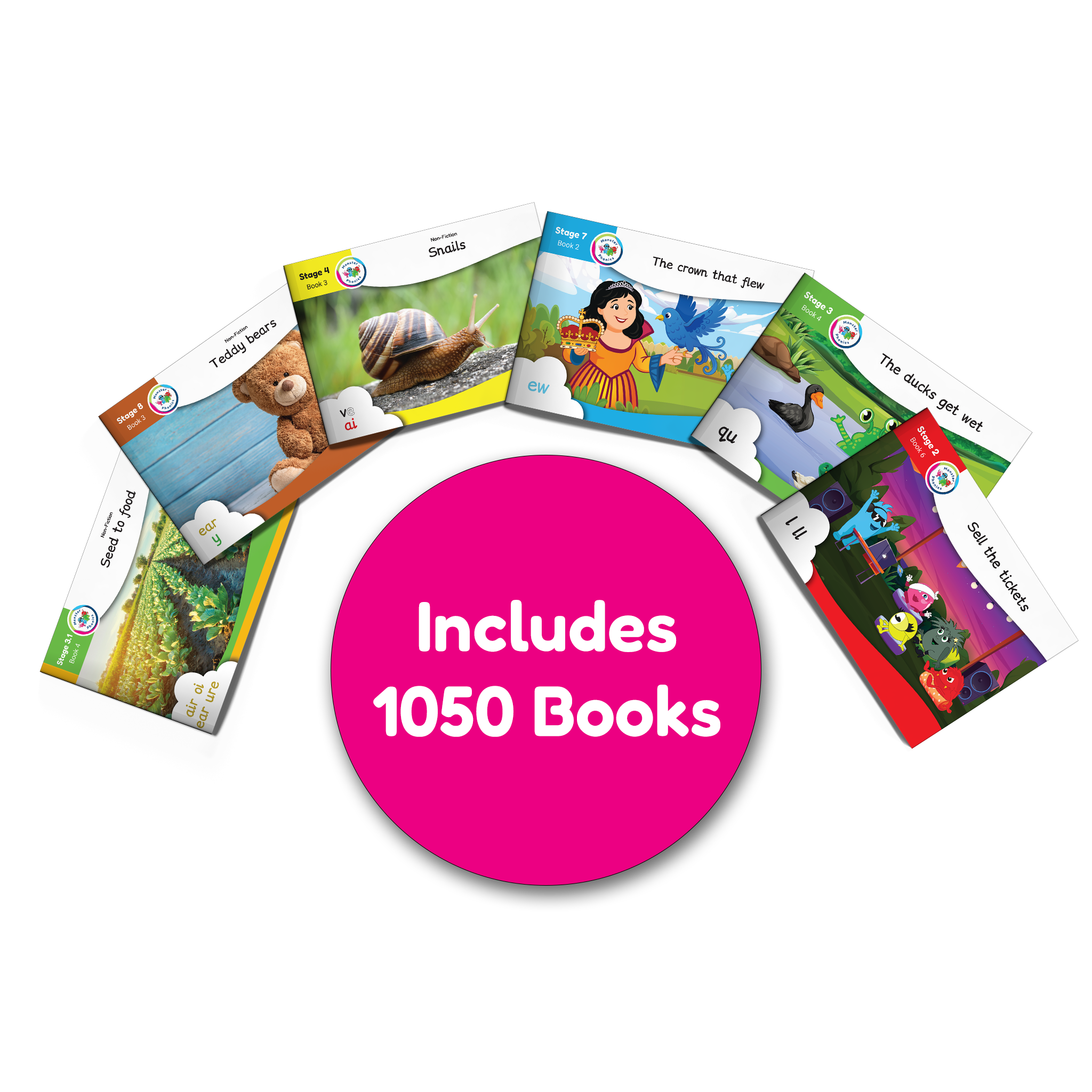 MEGA DEAL: 5 x Fiction and Non-Fiction Books (Universal) – Monster Phonics