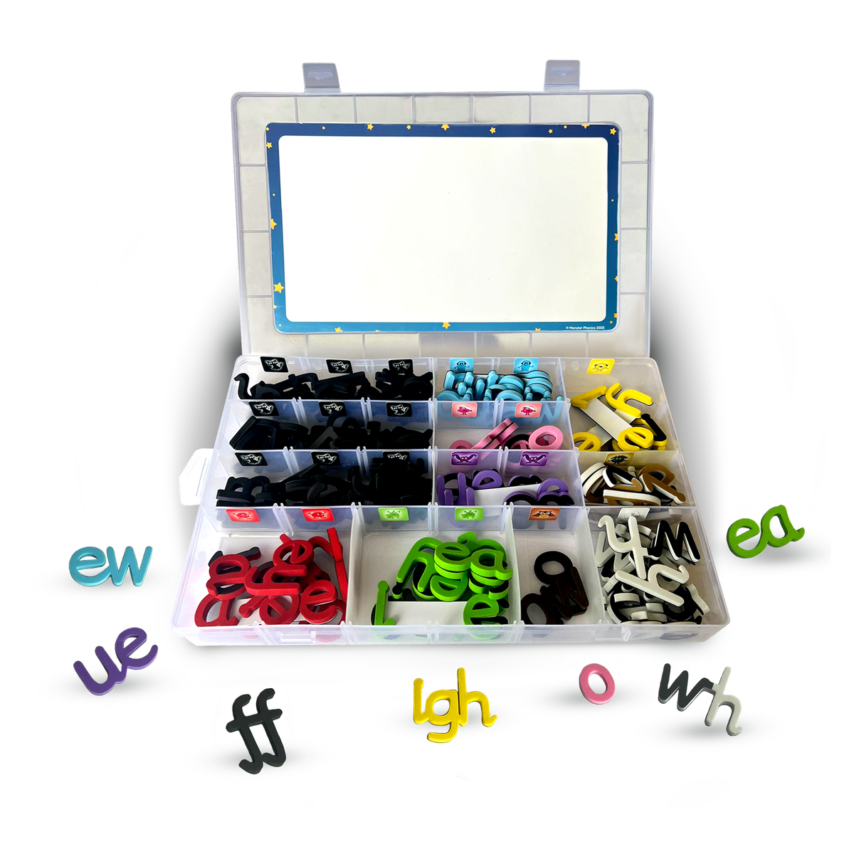 Colour-Coded Magnetic Letters Kit – 150+ individual pieces – Monster ...